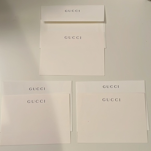 Gucci | Accessories | Gucci Note Card With Envelope Set Of 3 | Poshmark
